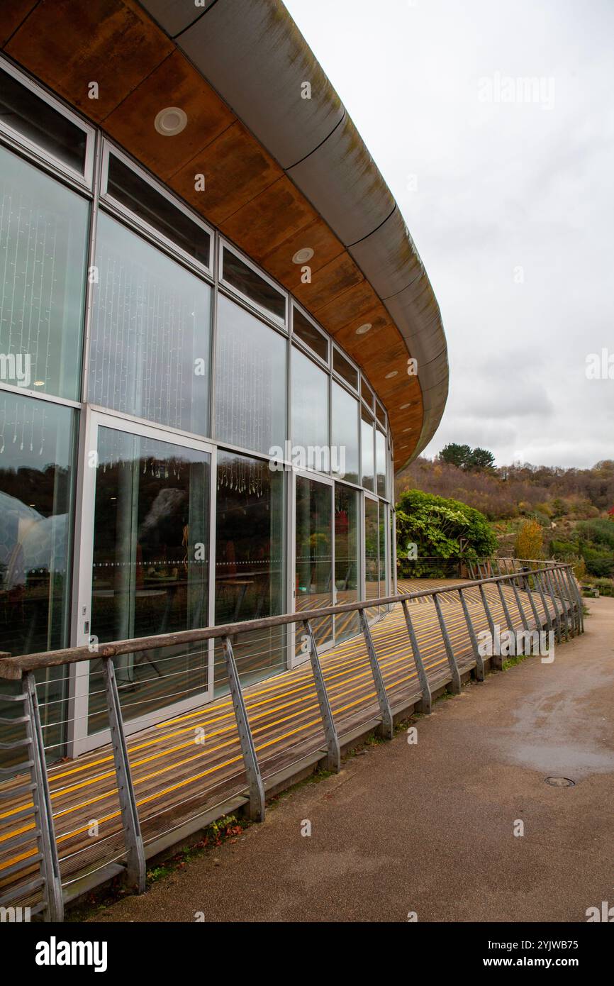 Building at the Eden Project in Cornwall Stock Photo - Alamy