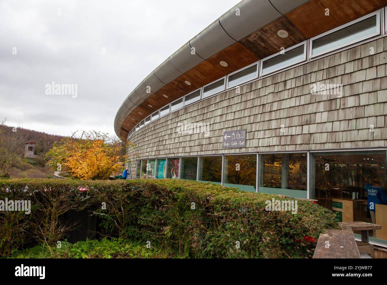 Building at the Eden Project in Cornwall Stock Photo - Alamy