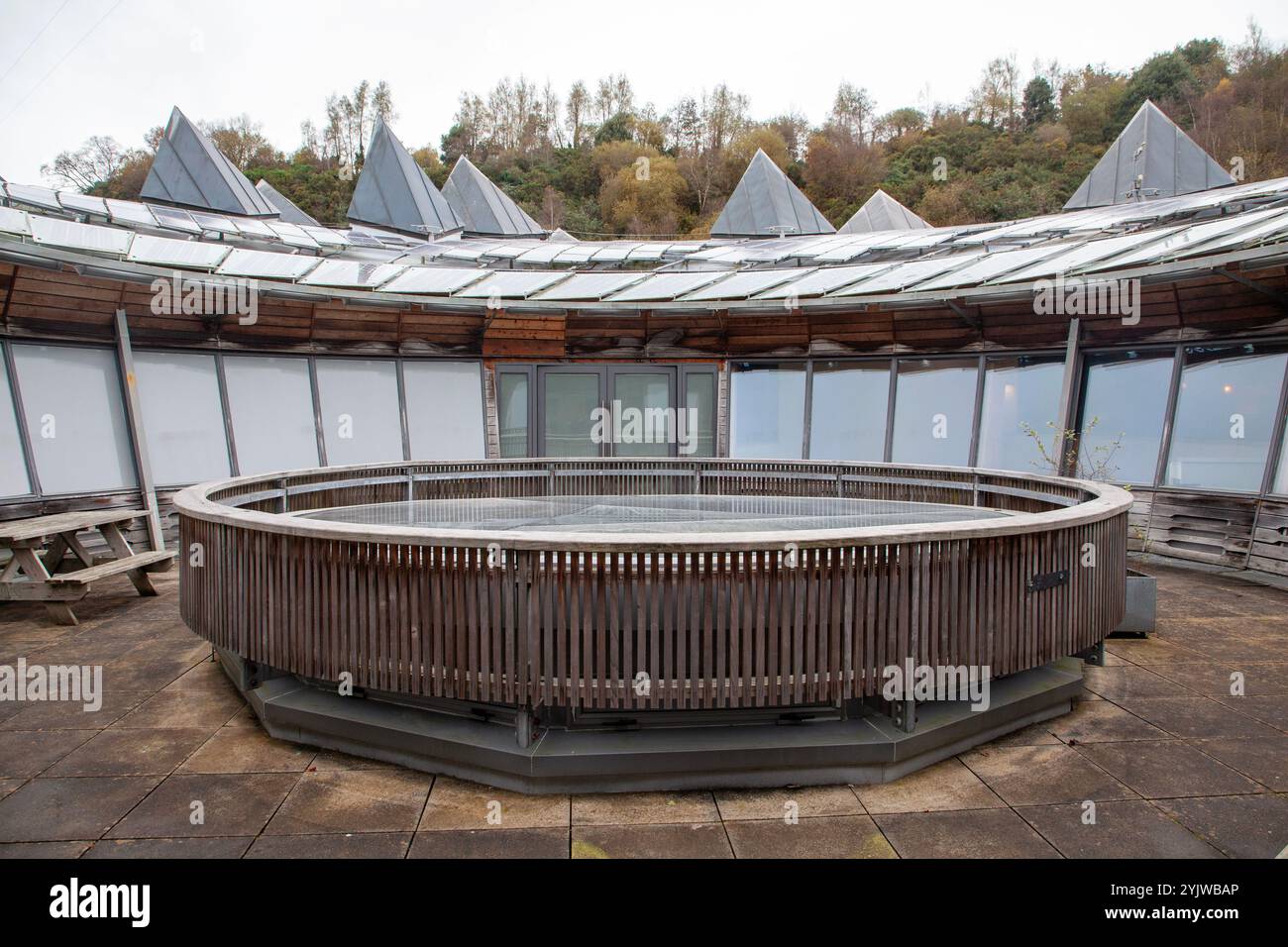 Core building at Eden Project, Cornwall Stock Photo - Alamy