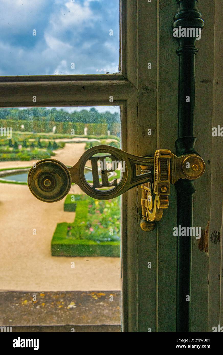 Window latch with the initials LP - Louis Phillippe inside the Palace ...