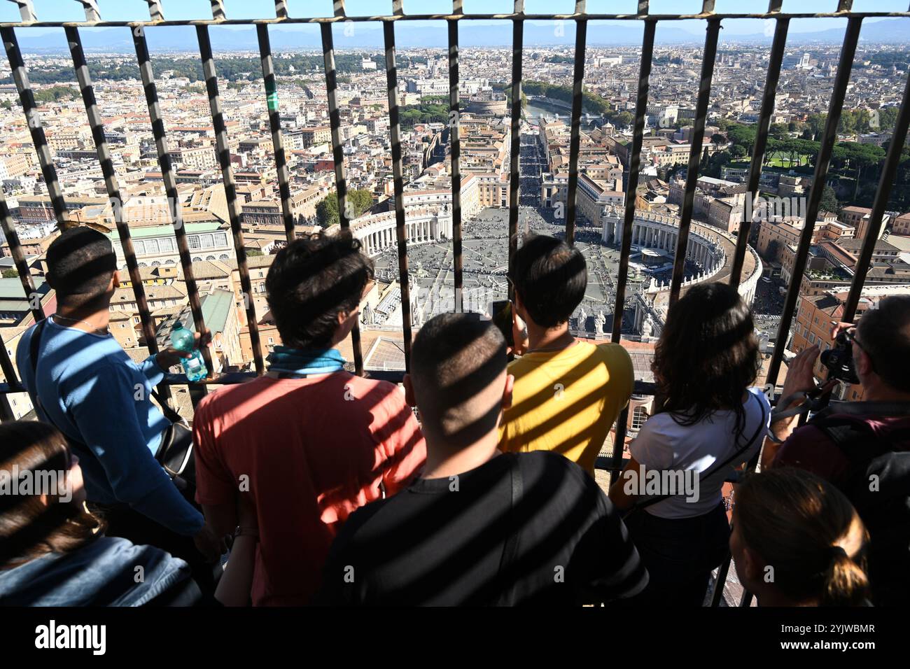 Vatican City, Vatican - November 2, 2024: Tourists on the top of Saint ...