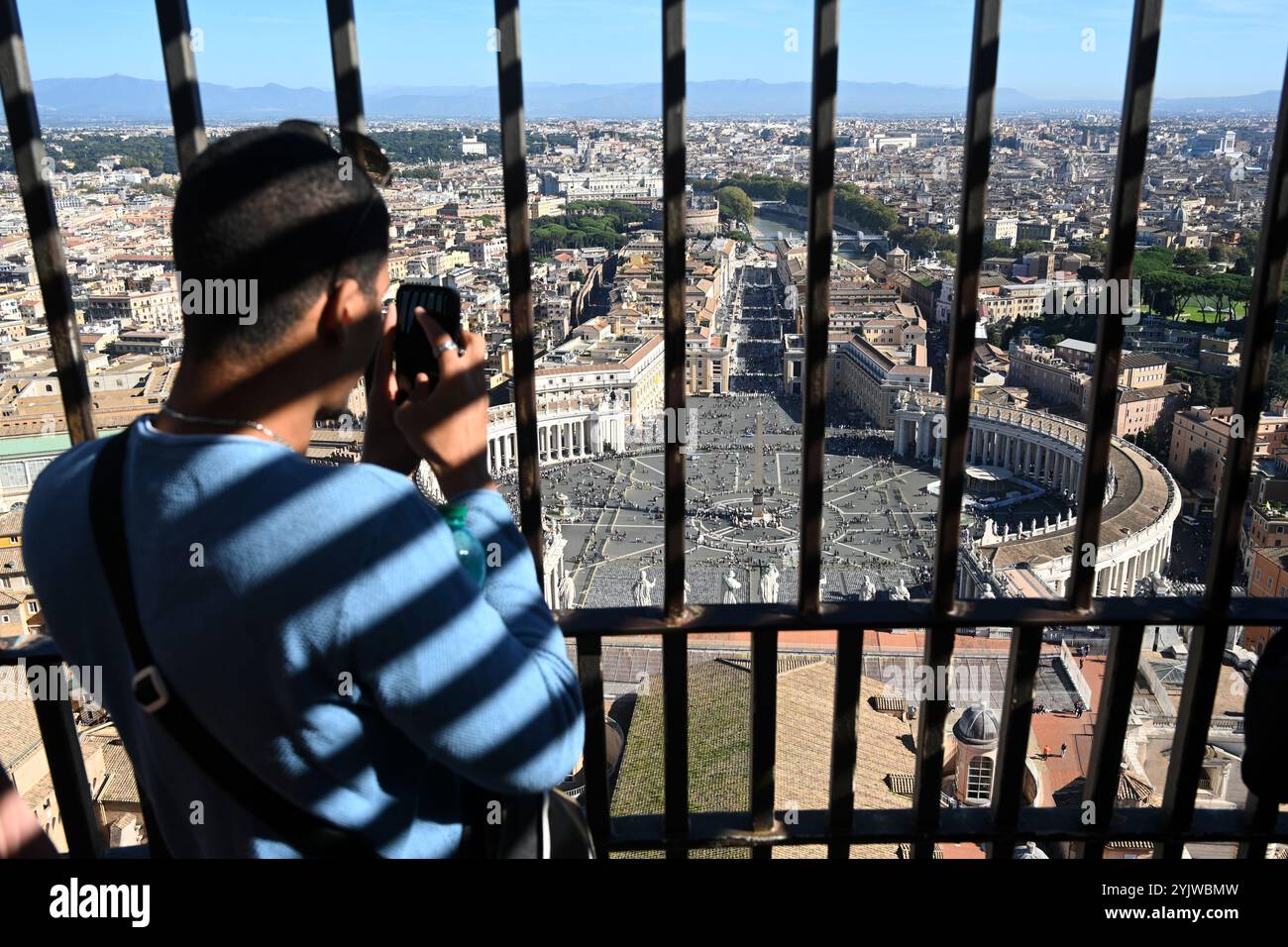 Vatican City, Vatican - November 2, 2024: Visitors on the top of Saint ...