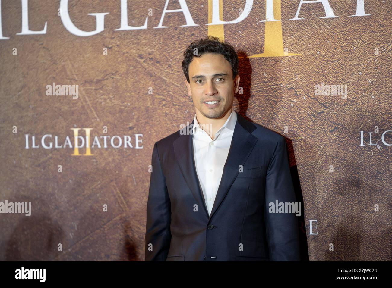 Rome, Italy. 14th Nov, 2024. Simone Liberati attends the ''Gladiator II ...