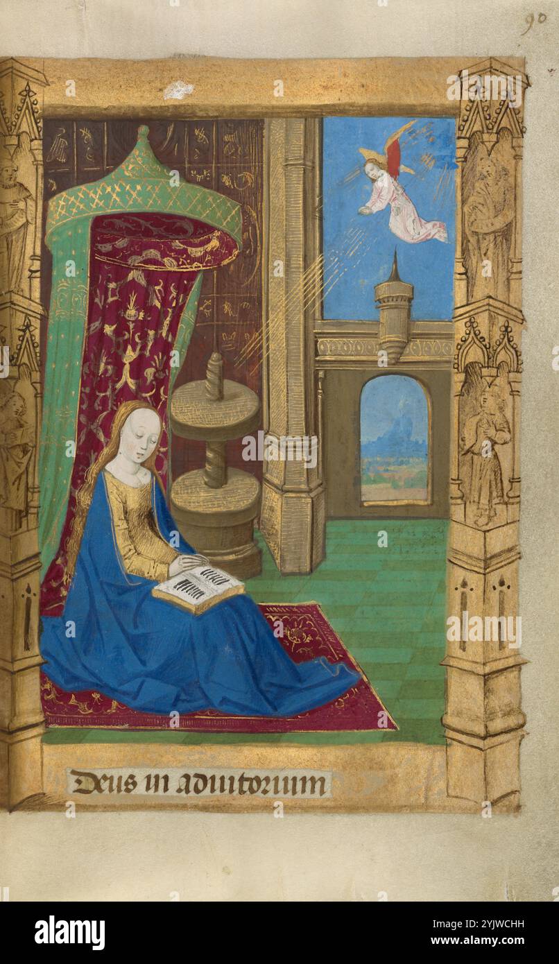 The Annunciation(?) or The Virgin Seated in Prayer; Book of Hours, 1478 ...