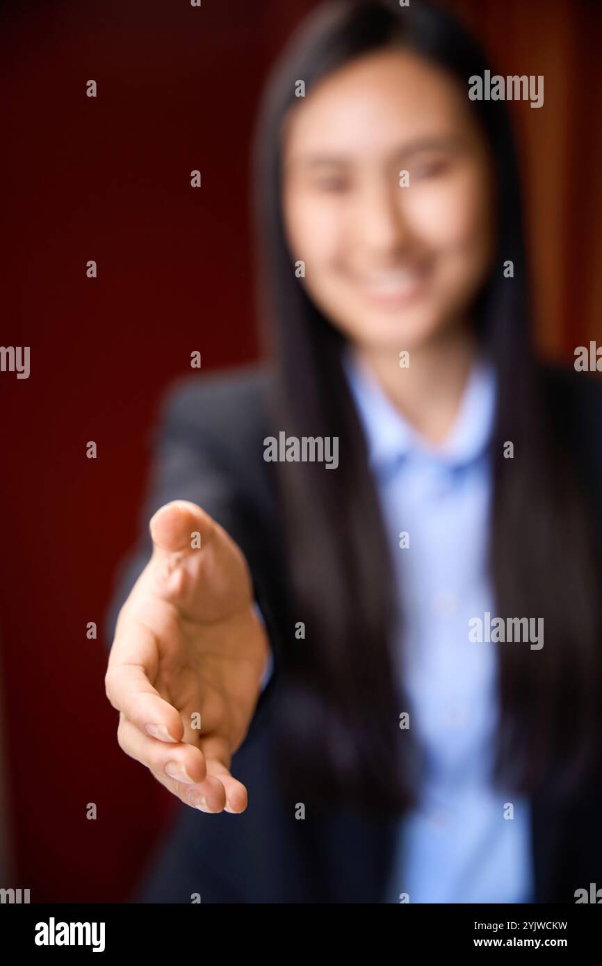 Woman in yellow suit uses hi-res stock photography and images - Alamy