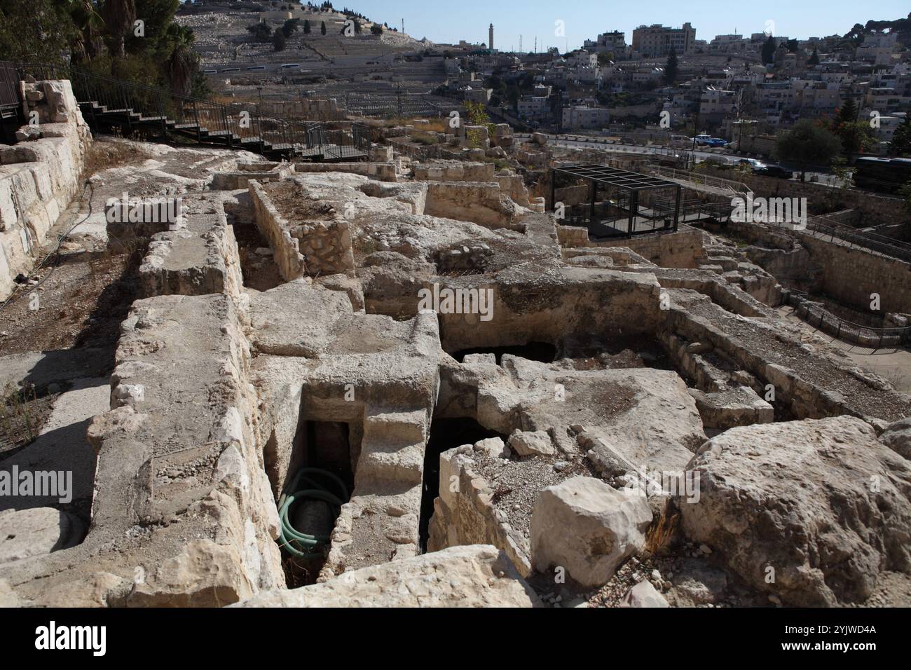 Remains of Mikvehs, Muslim Palaces & the Ophel at Davidson Center near ...