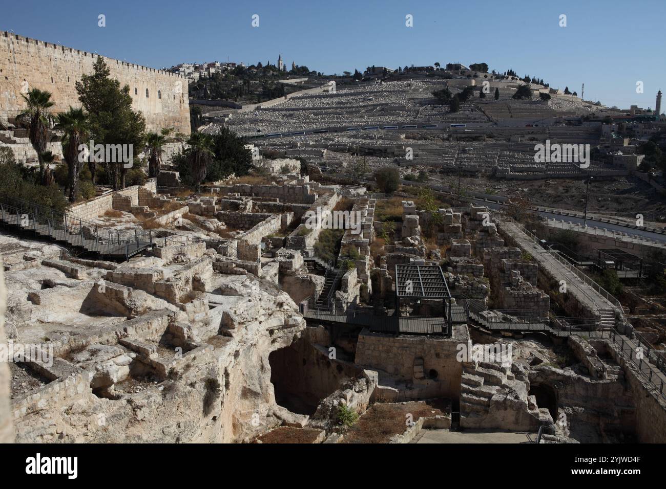 Remains of Mikvehs, Muslim Palaces & the Ophel at Davidson Center near ...
