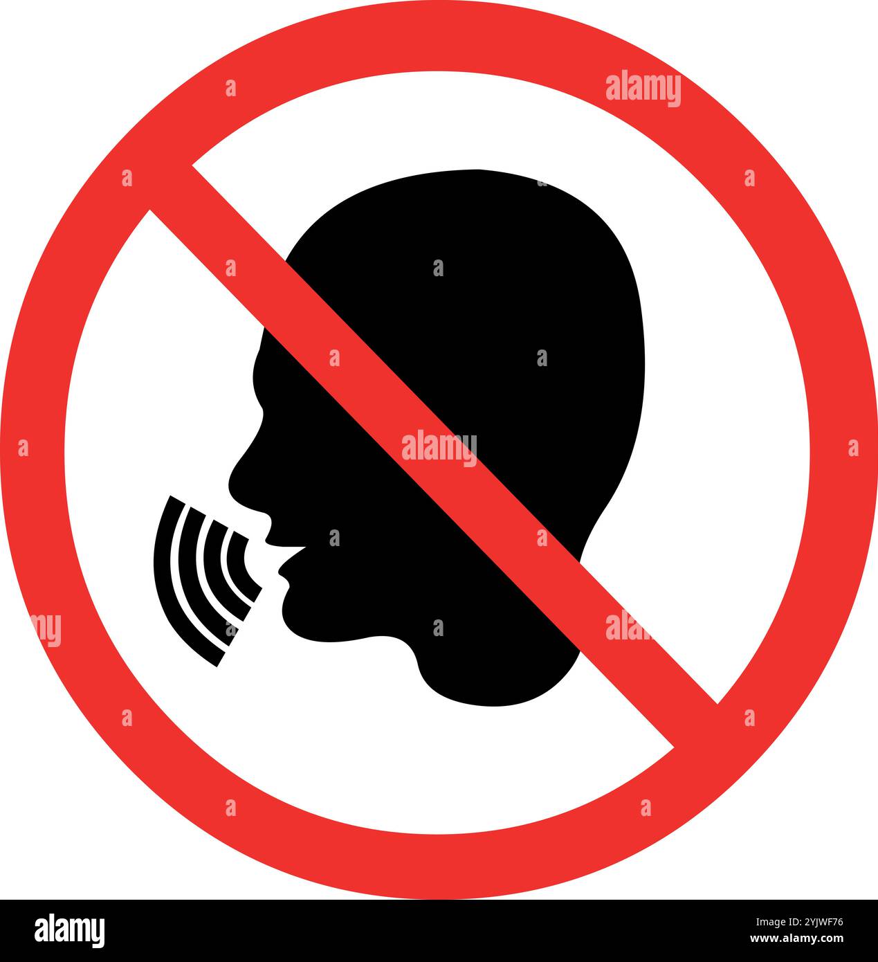 No shouting sign keep hi-res stock photography and images - Alamy