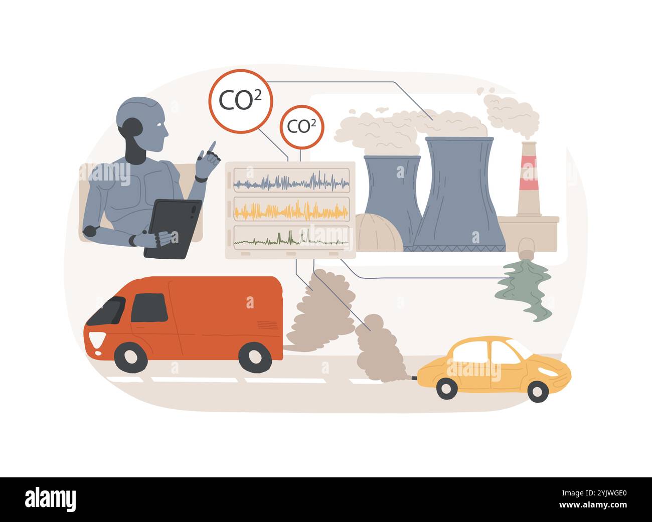 Emission monitor Stock Vector Images - Alamy