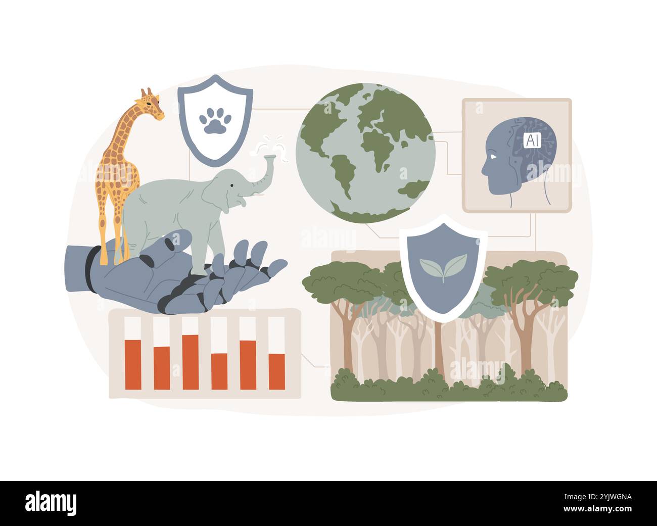 Biodiversity support Stock Vector Images - Alamy