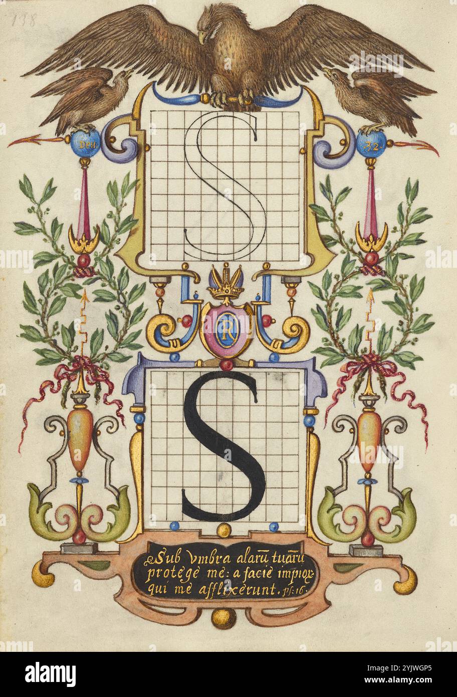 Guide for Constructing the Letter S; Mira calligraphiae monumenta ...