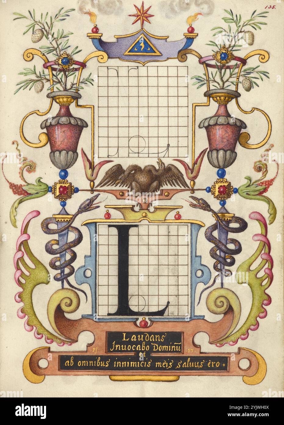 Guide for Constructing the Letter L; Mira calligraphiae monumenta ...