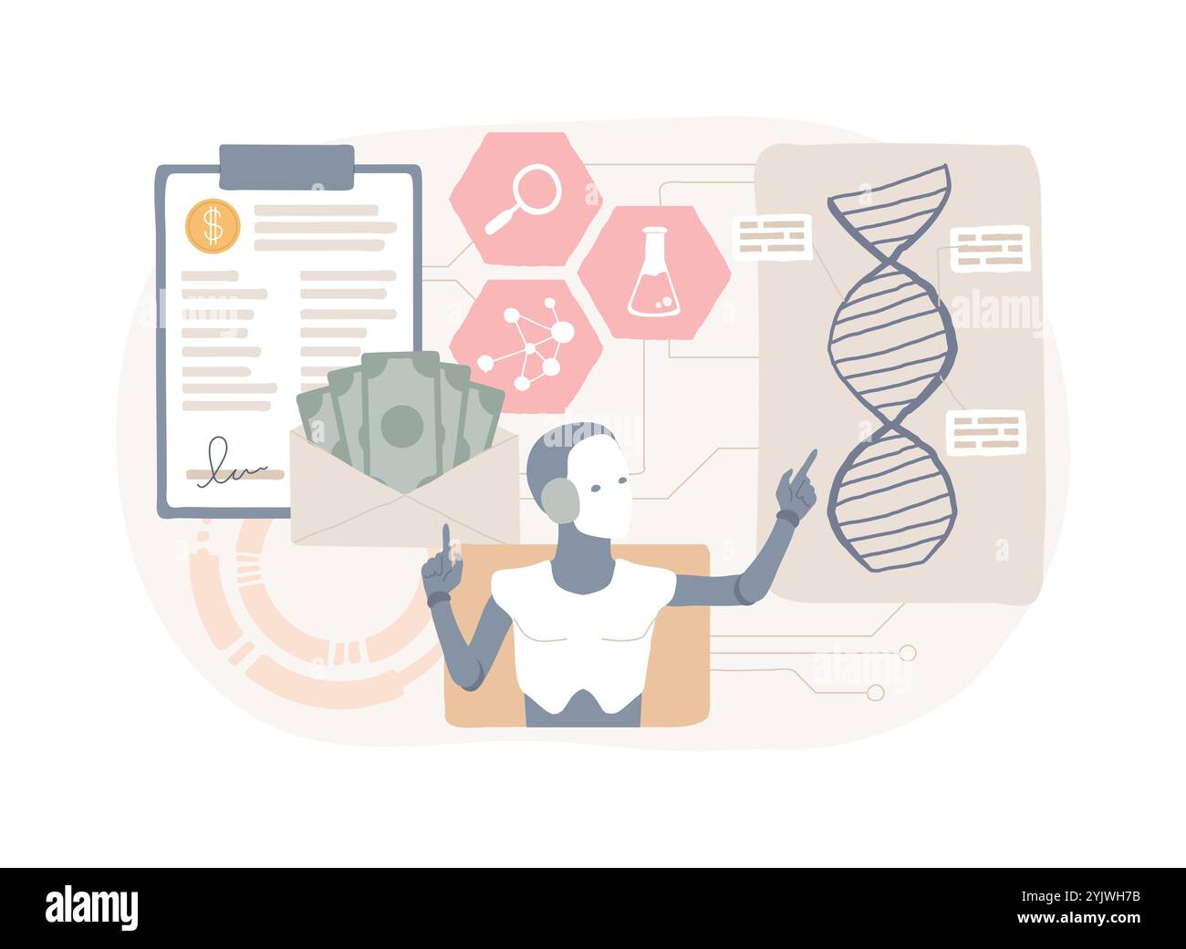 Ai Predictive Research Funding Abstract Concept Vector Illustration Stock Vector Image And Art Alamy