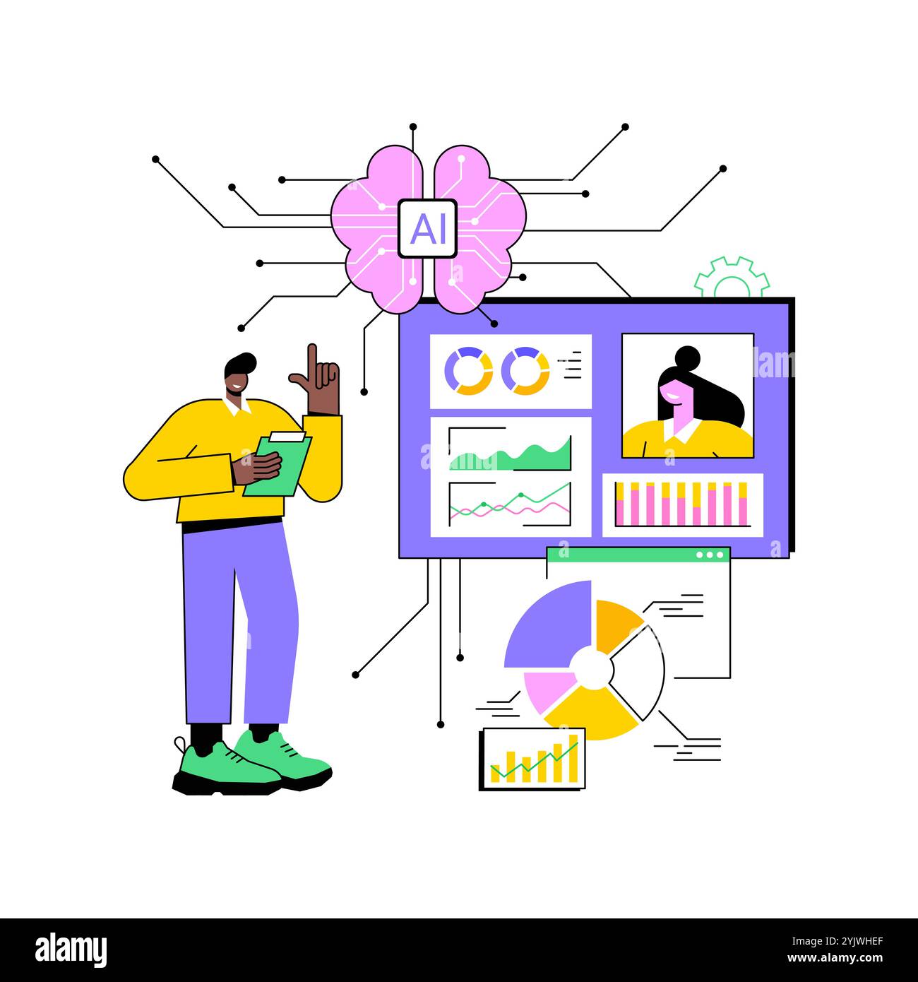 AI-Optimized HR Data Analytics abstract concept vector illustration Stock Vector Image & Art - Alamy