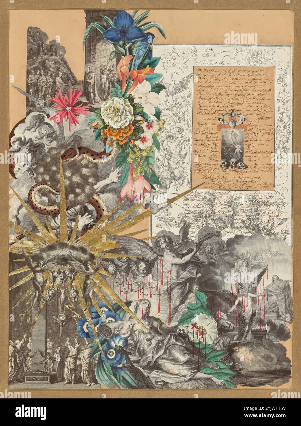 Collage, 1850s-1860s. Additional Info: The English amateur artist John ...