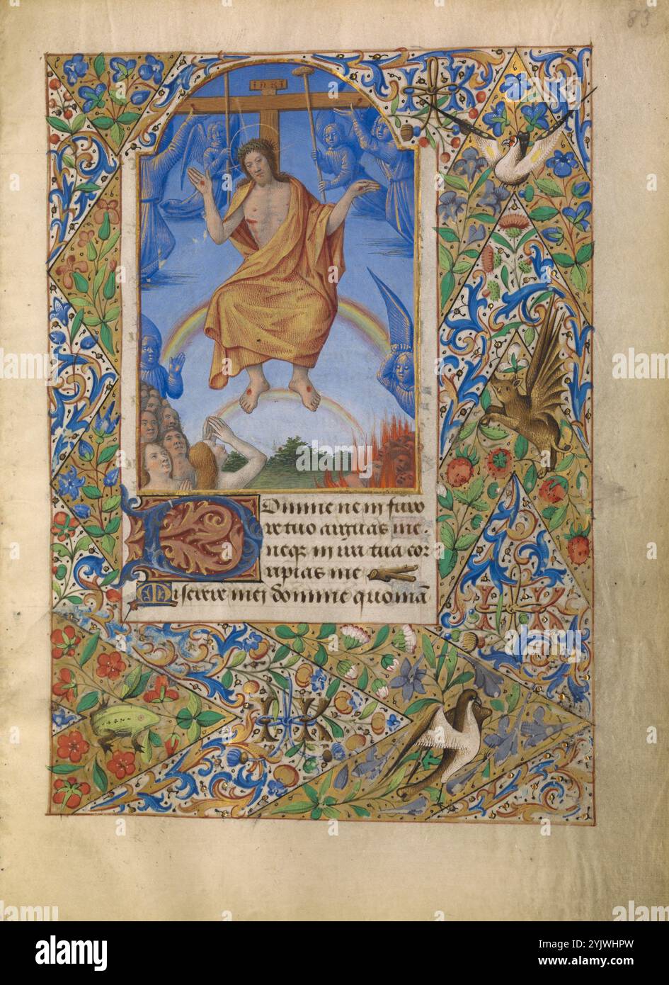 The Man of Sorrows at the Last Judgment; Katherine Hours, about 1480 ...