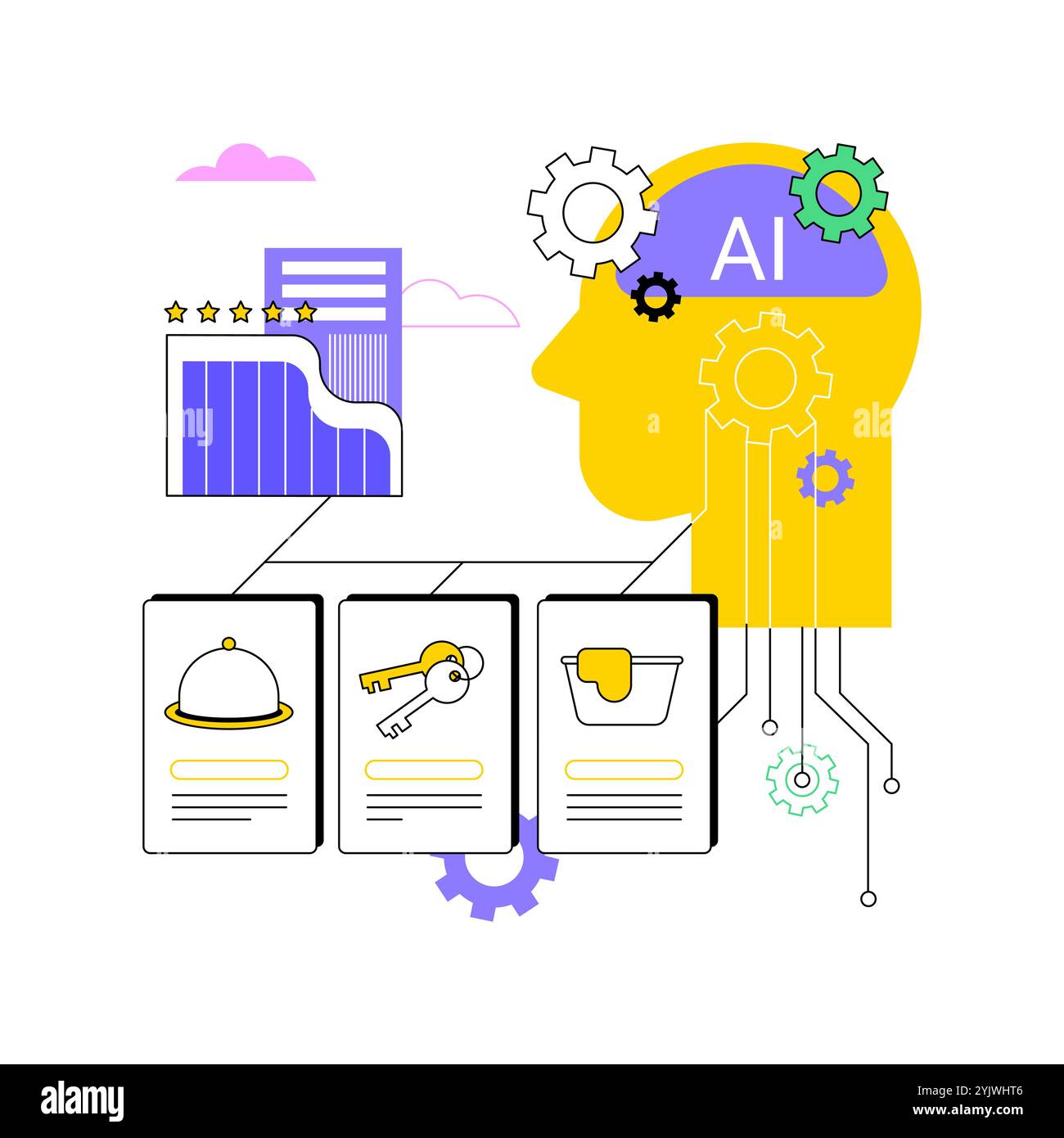 Ai Streamlined Staff Scheduling Abstract Concept Vector Illustration Stock Vector Image And Art