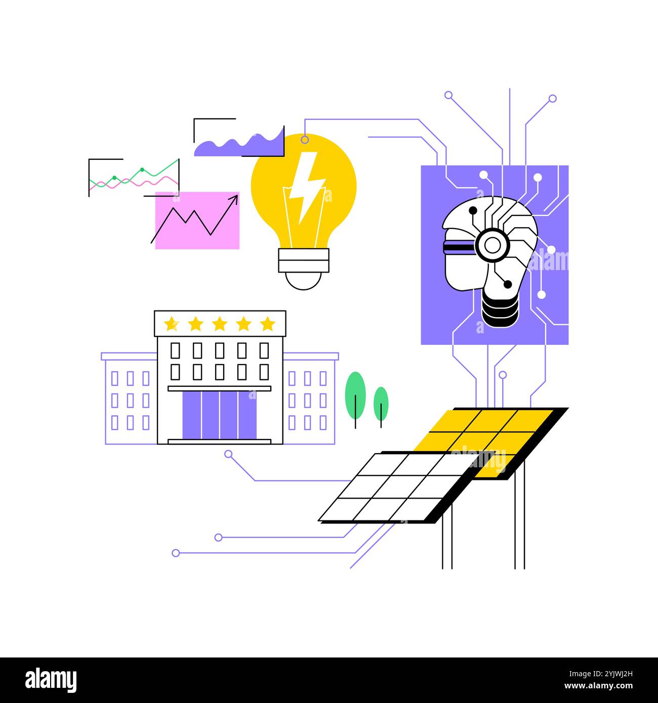 AI-Backed Energy Efficiency abstract concept vector illustration Stock Vector Image & Art - Alamy
