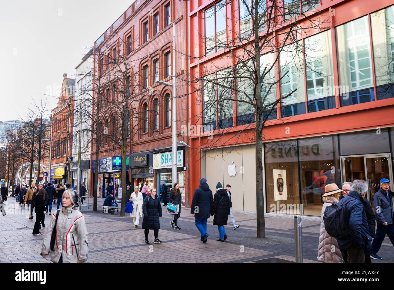 Shopping in Belfast city centre Stock Photo - Alamy
