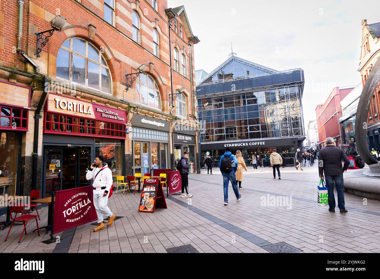 Shopping in Belfast city centre Stock Photo - Alamy