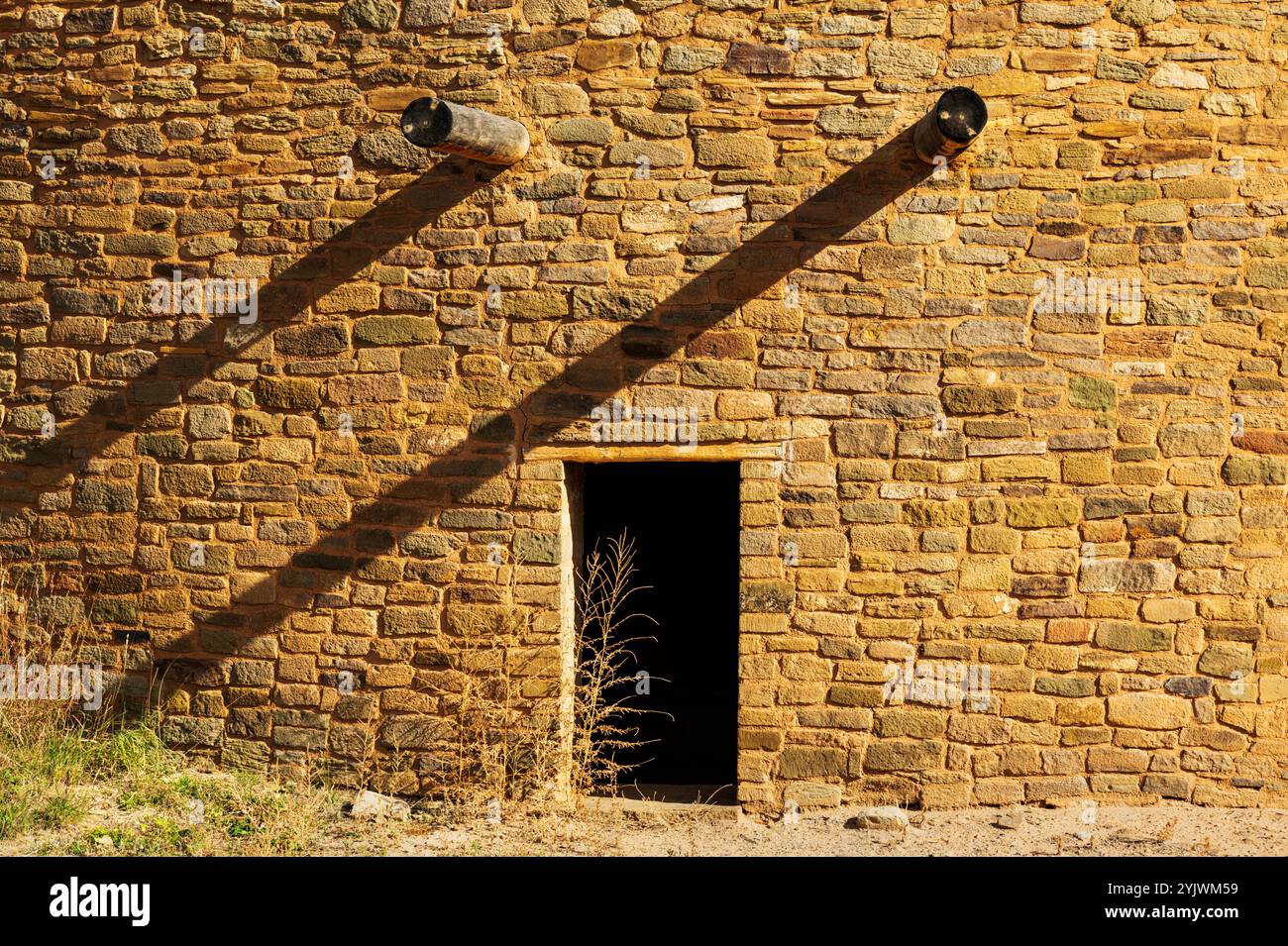 Exterior of Great Kiva; Aztec West; Aztek Ruins National Monument ...