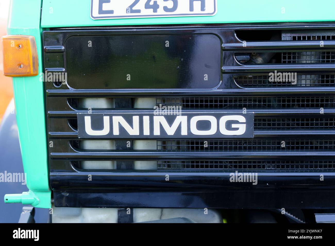 Iserlohn Gruermannscheide, NRW, Germany. 13th of July 2024. Unimog ...