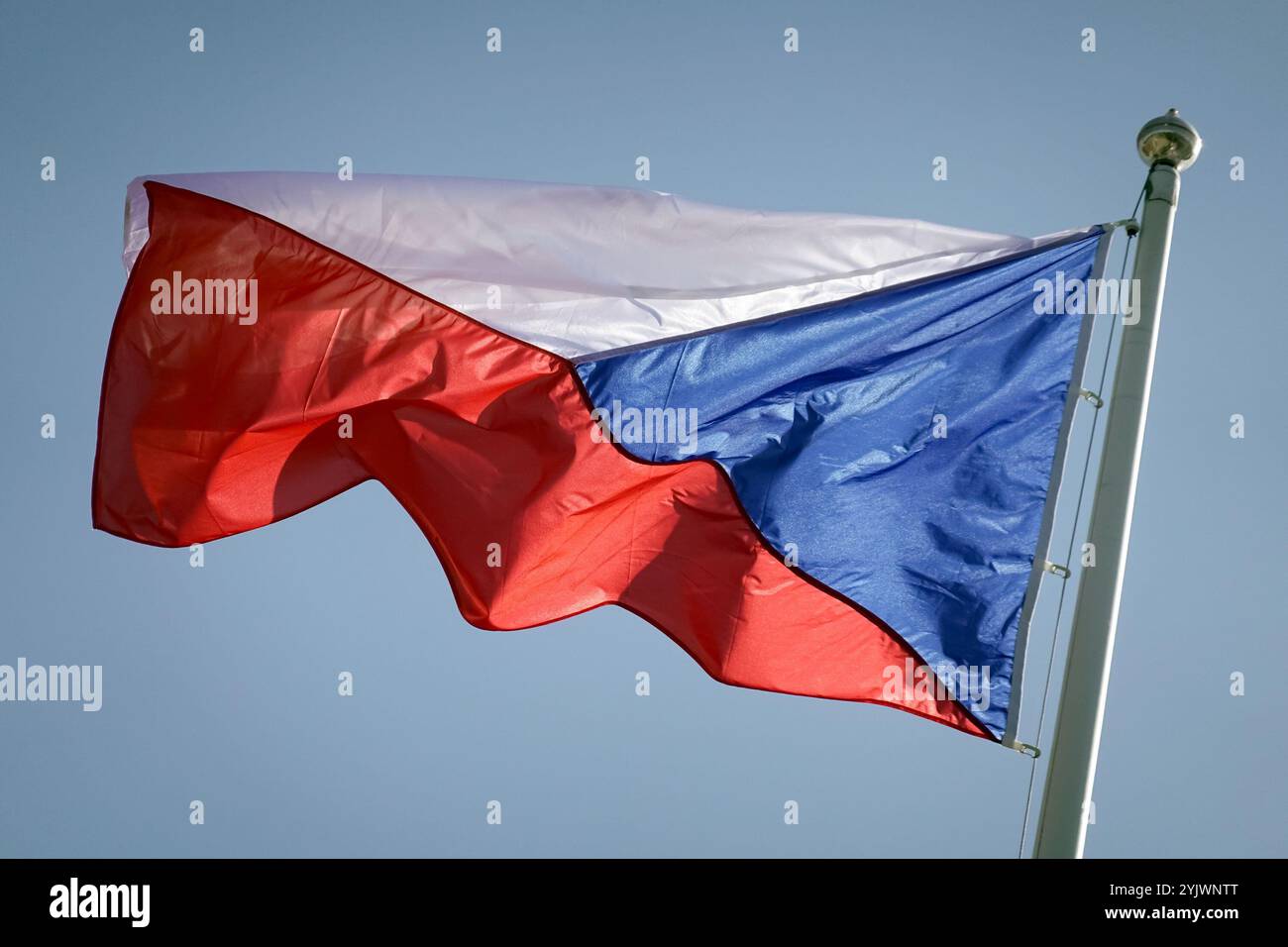 Czech flag waving hi-res stock photography and images - Alamy