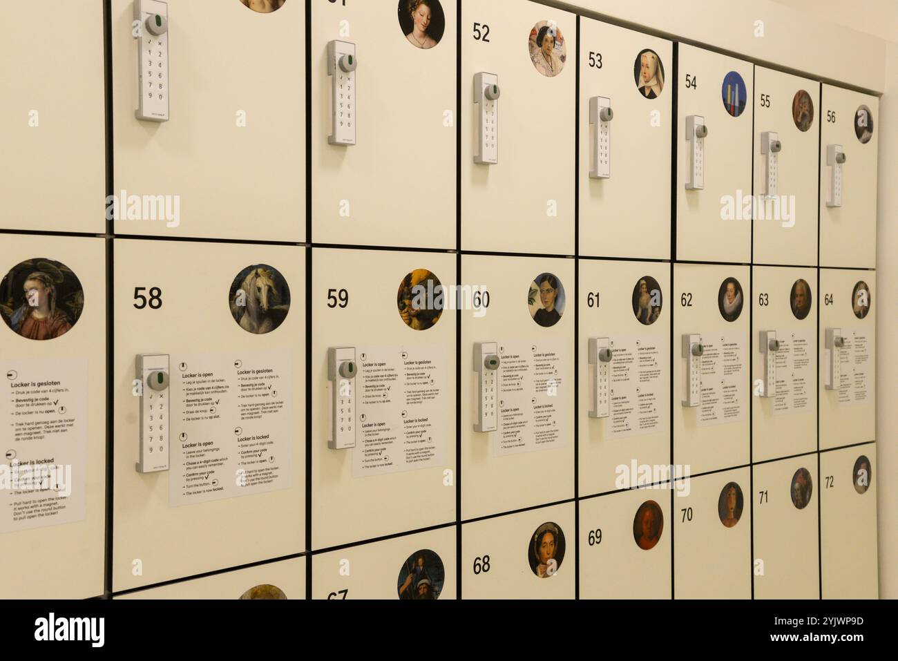 lockers at KMSKA museum in Antwerp, Belgium Stock Photo - Alamy