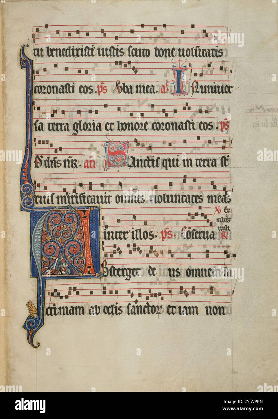 Initial A: The Beheading of Four Martyrs; Antiphonal, about 1260-1270 ...