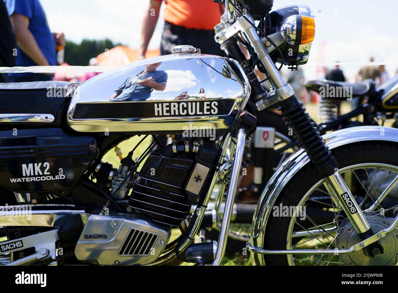 Old vintage hercules mk2 motorcycle hi-res stock photography and images ...