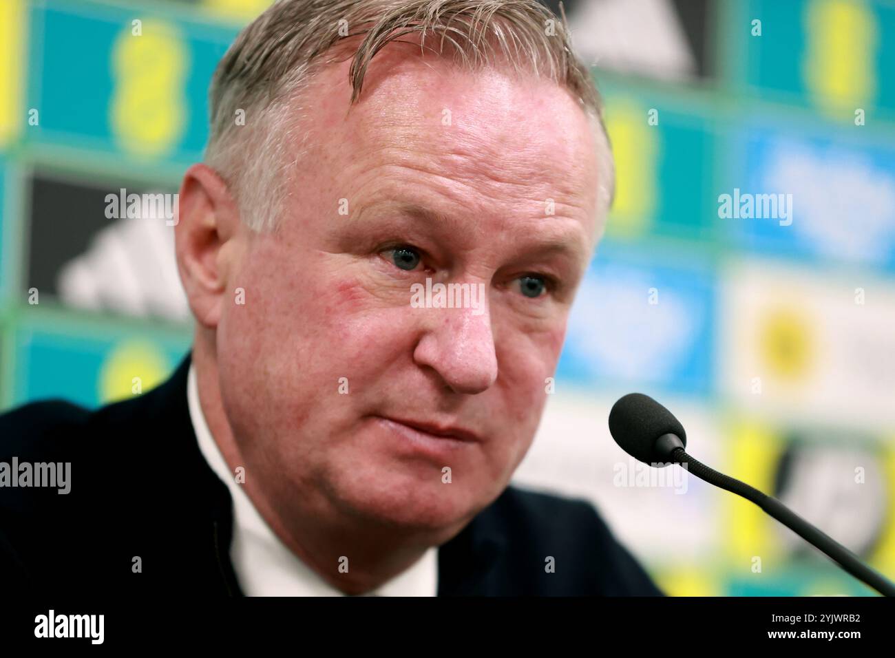 Northern Ireland’s manager Michael O’Neill during a press conference ...