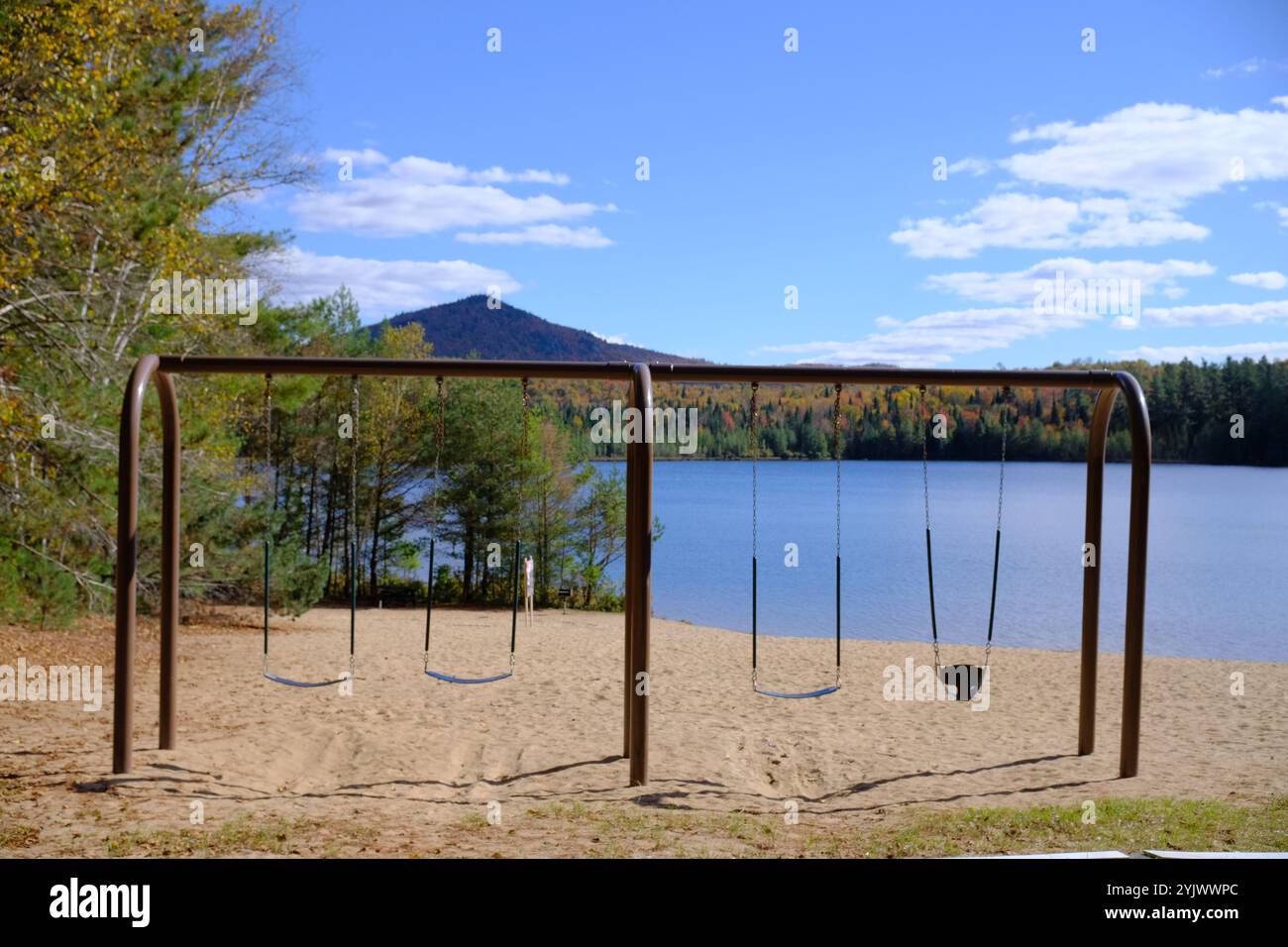 Swing set beach hi-res stock photography and images - Alamy
