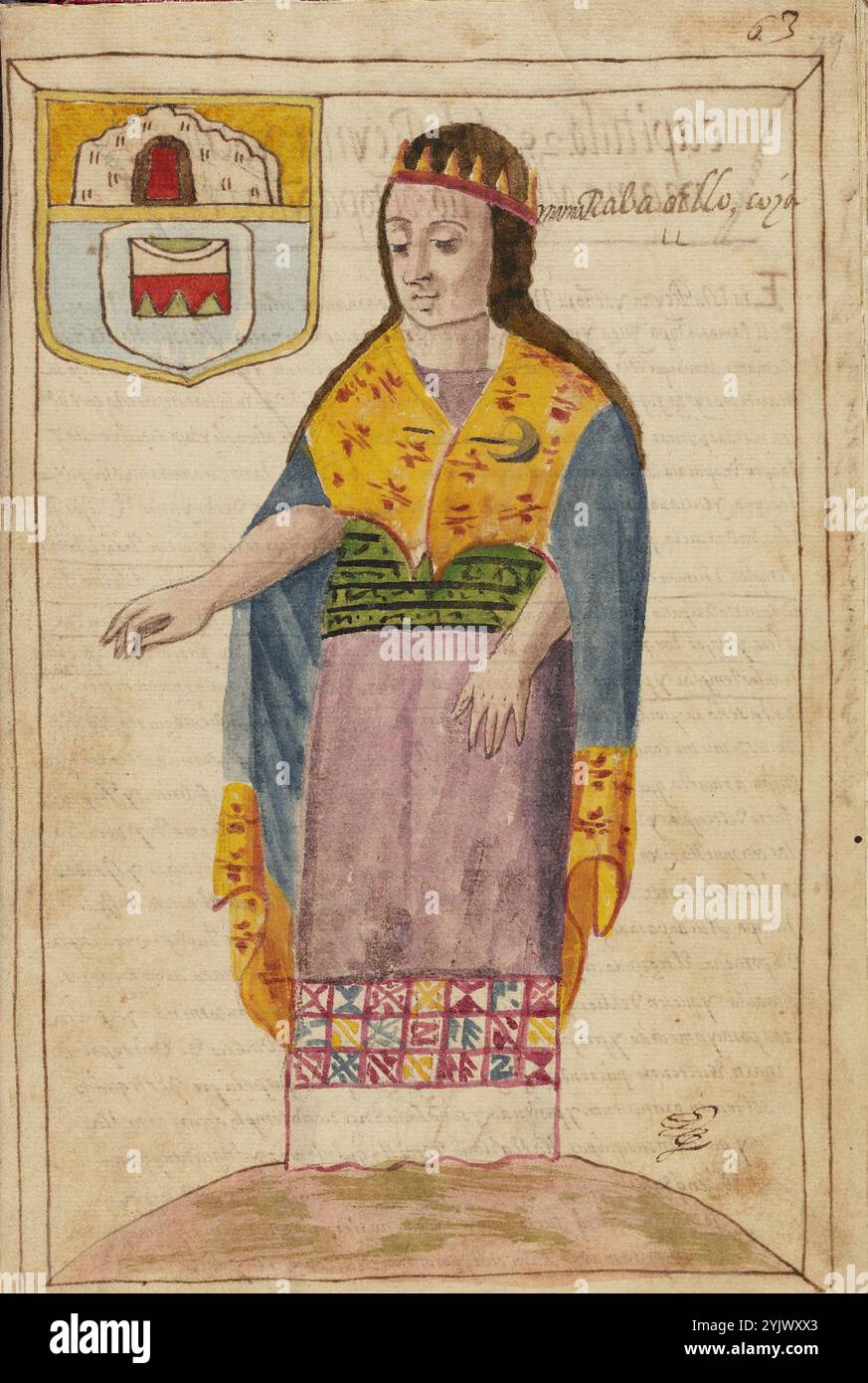 Rahua Ocllo, completed in 1616. Additional Info:Historia general del ...