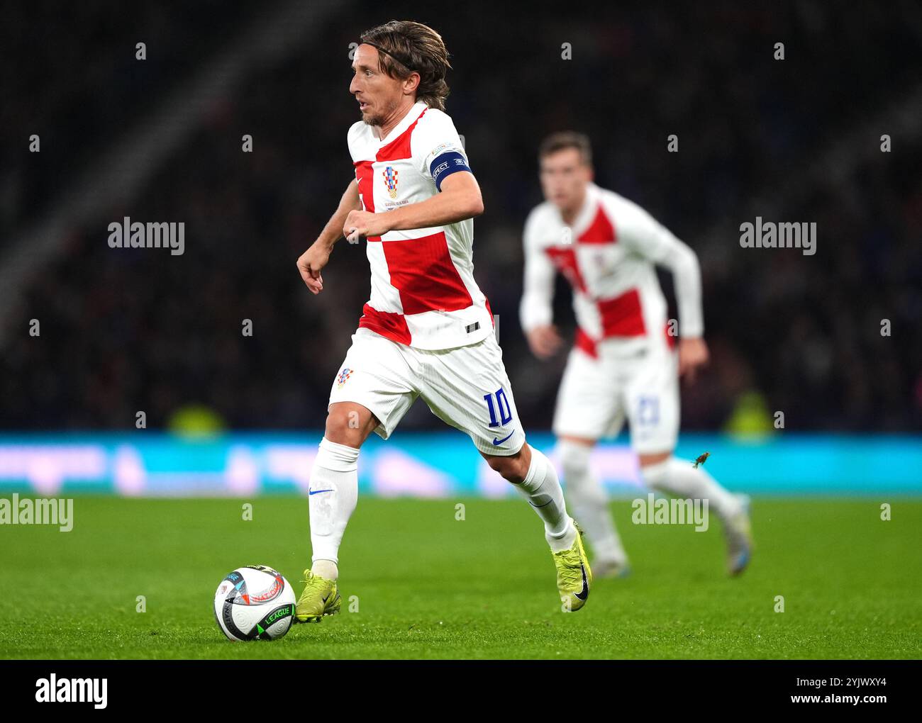 Croatia's Luka Modric in action during the UEFA Nations League Group A1 ...