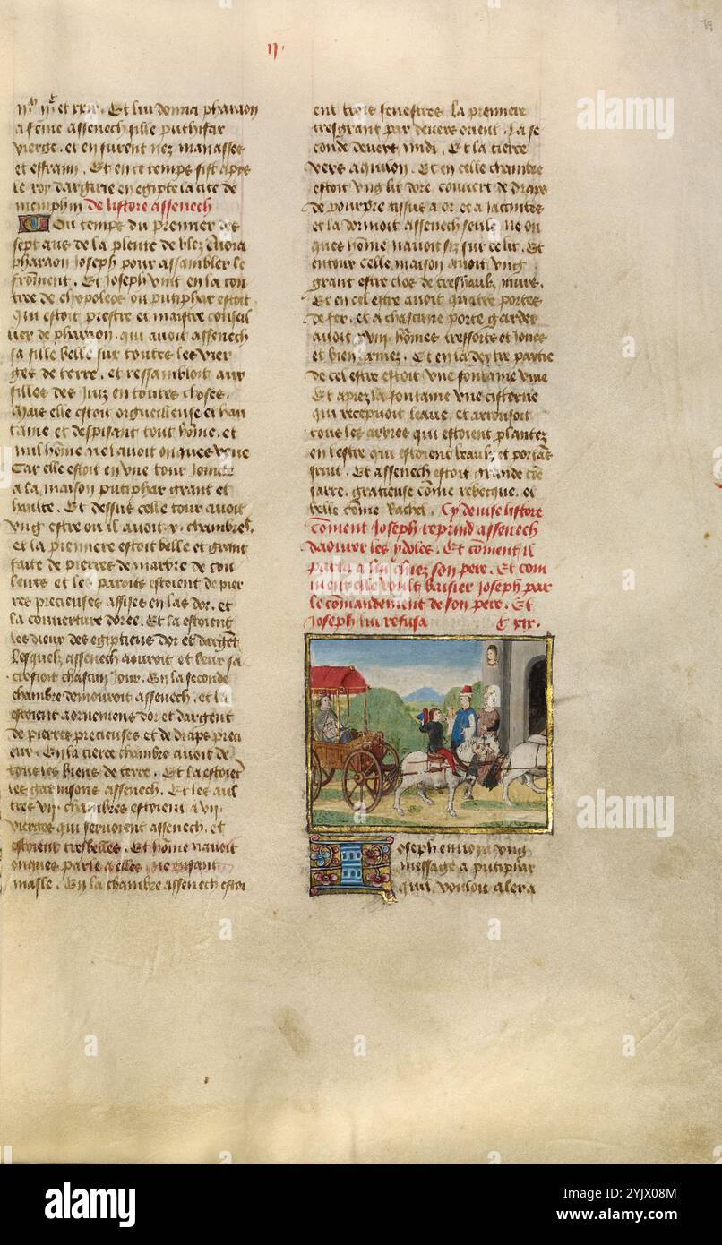 Joseph and Aseneth; Miroir Historial, about 1475 Stock Photo - Alamy