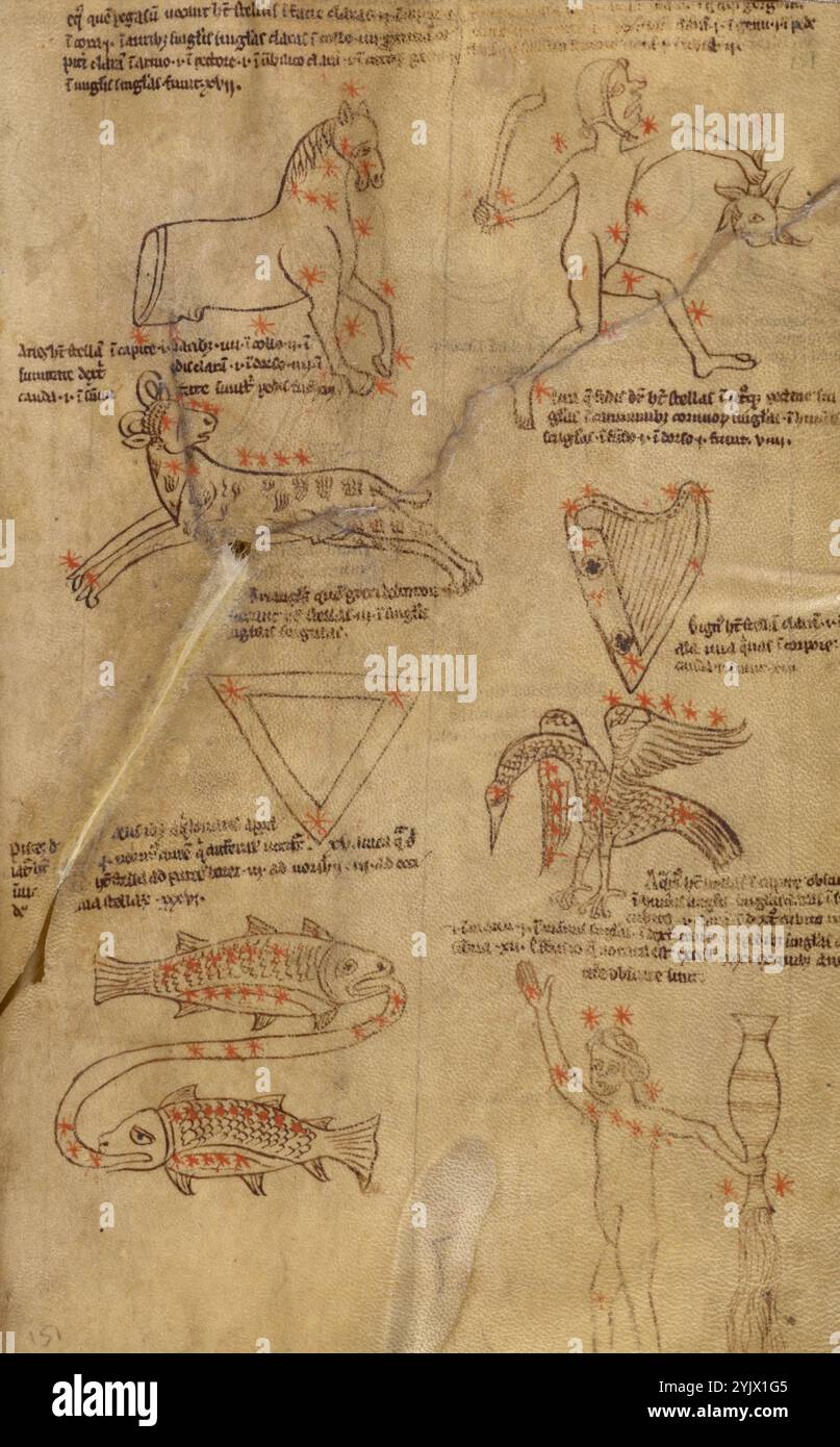 Constellation Diagrams, early 13th century. Additional Info:Miscellany ...