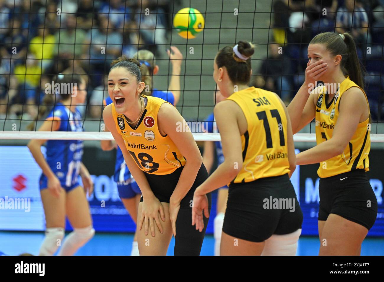 Porto, Portugal. 12th Nov, 2024. Porto, 12/11/2024 - FC Porto's women's volleyball team hosted ...