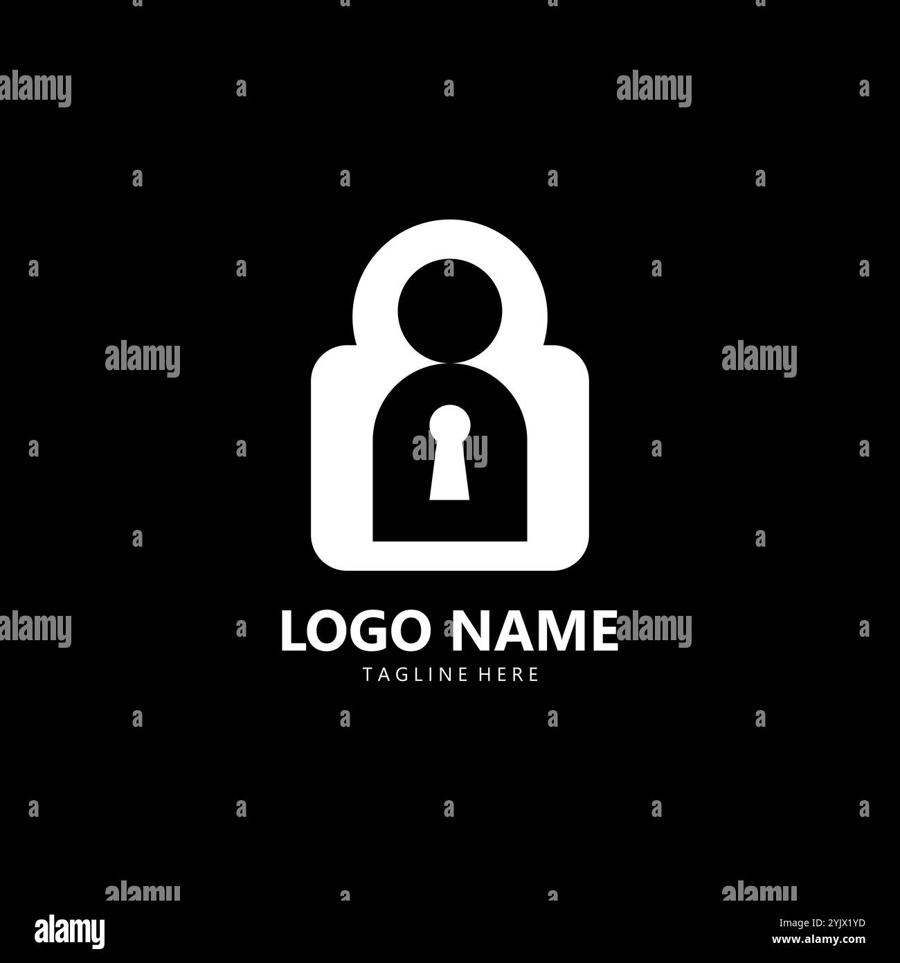 Security logo profile person Stock Vector Images - Alamy