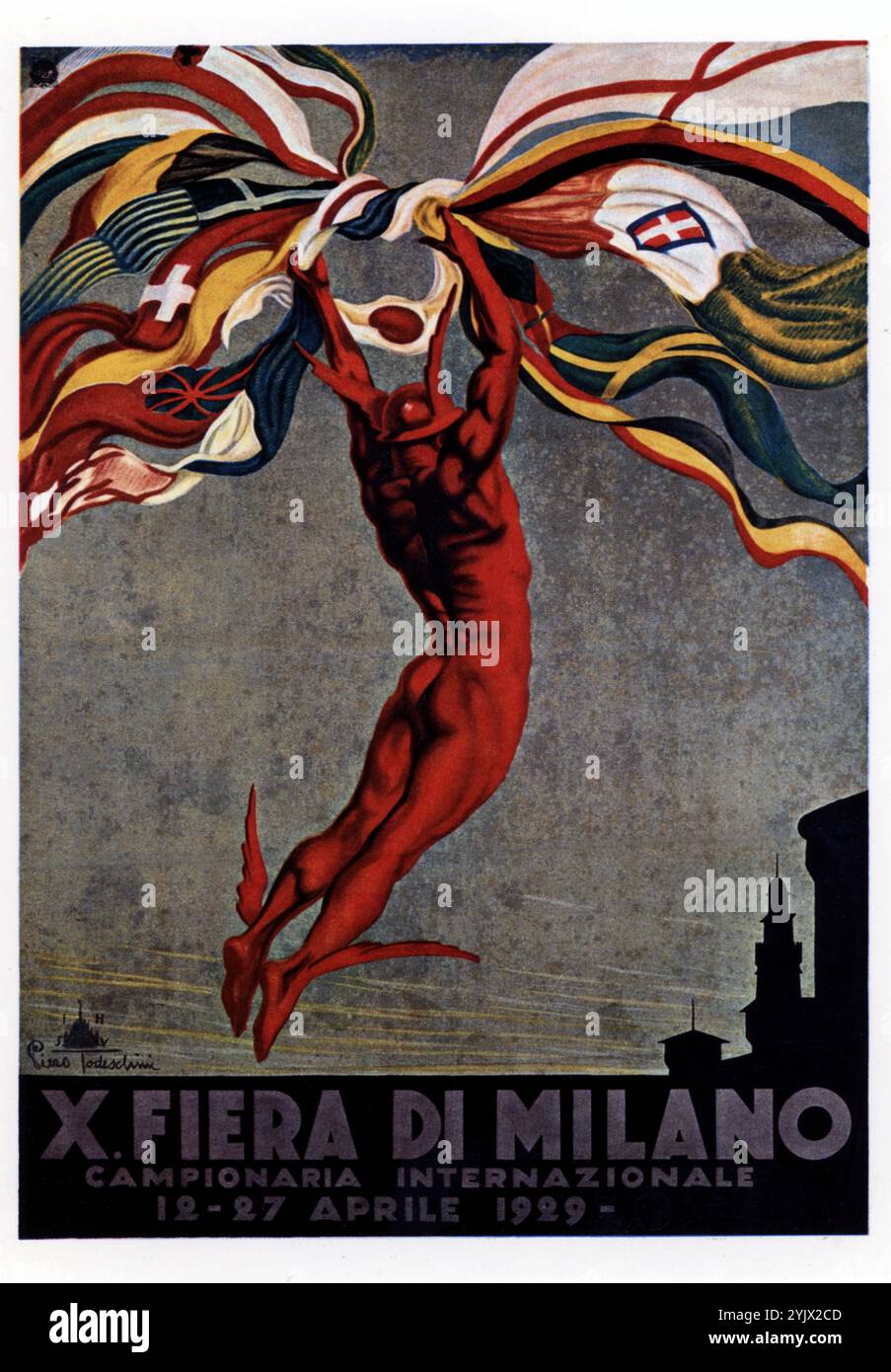 Benito mussolini illustration italian fascist hi-res stock photography ...