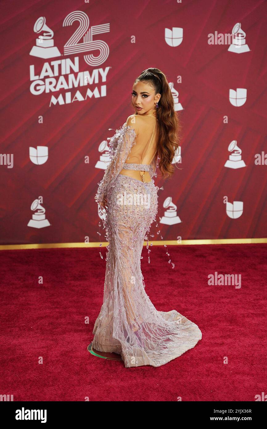 Miami, USA. 14th Oct, 2024. Mar Solís attends the 25th Latin GRAMMY ...