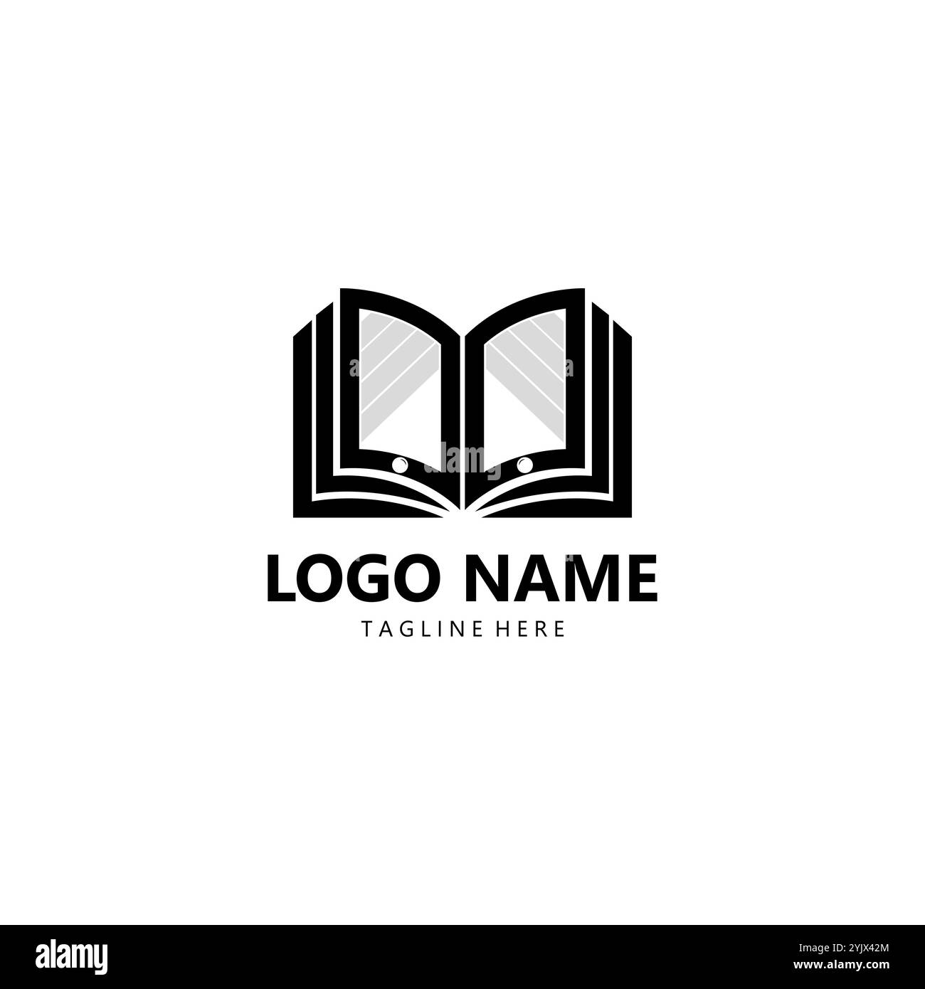 mobile book logo design vector Stock Vector Image & Art - Alamy