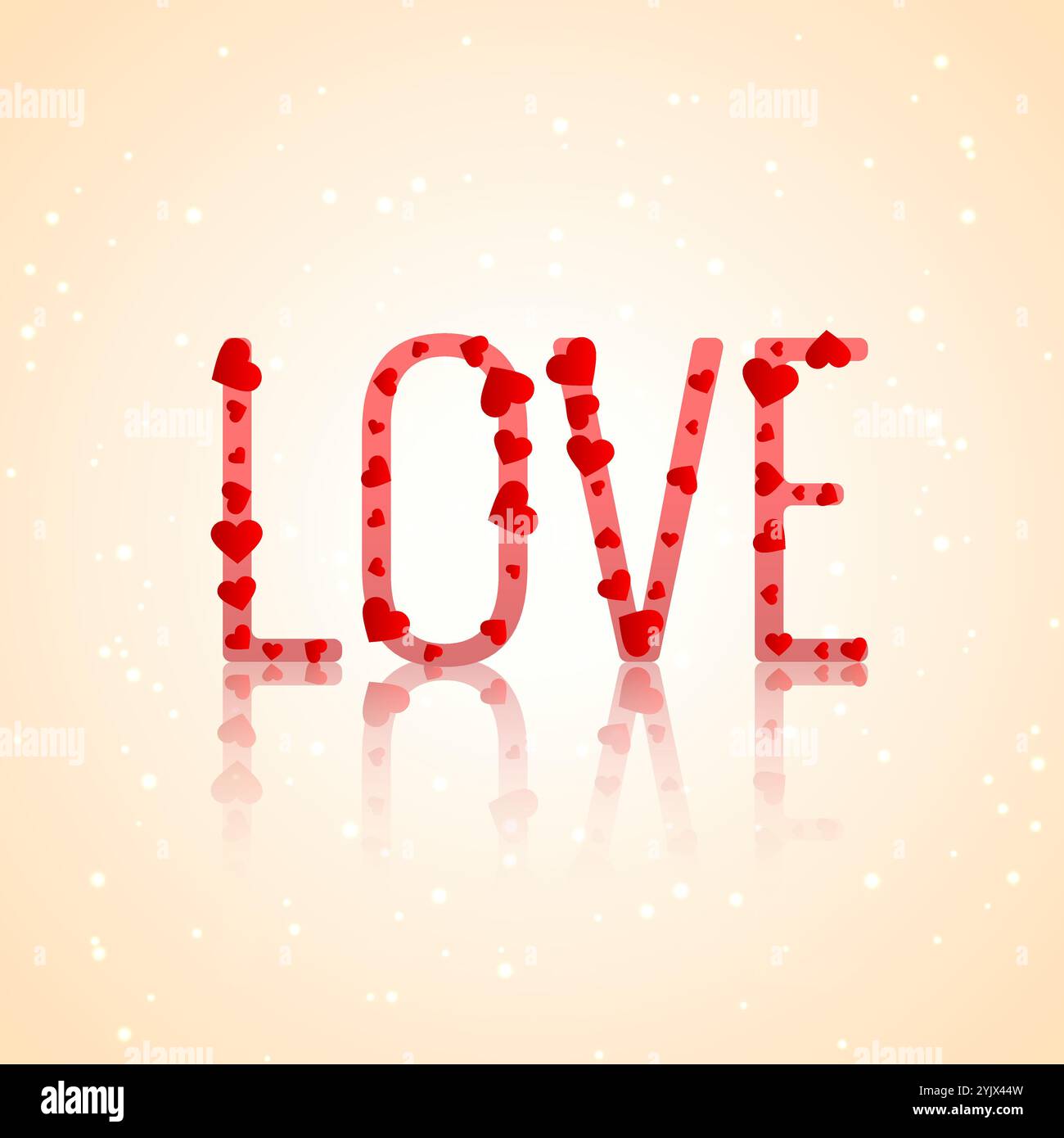 Love text rainbow heart Stock Vector Images - Alamy