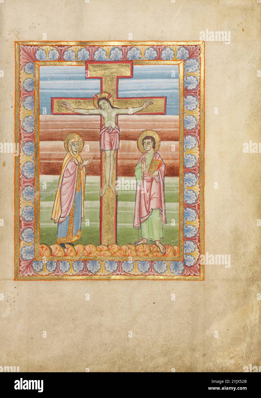 The Crucifixion; Sacramentary, about 1025-1050. Additional Info:In this ...