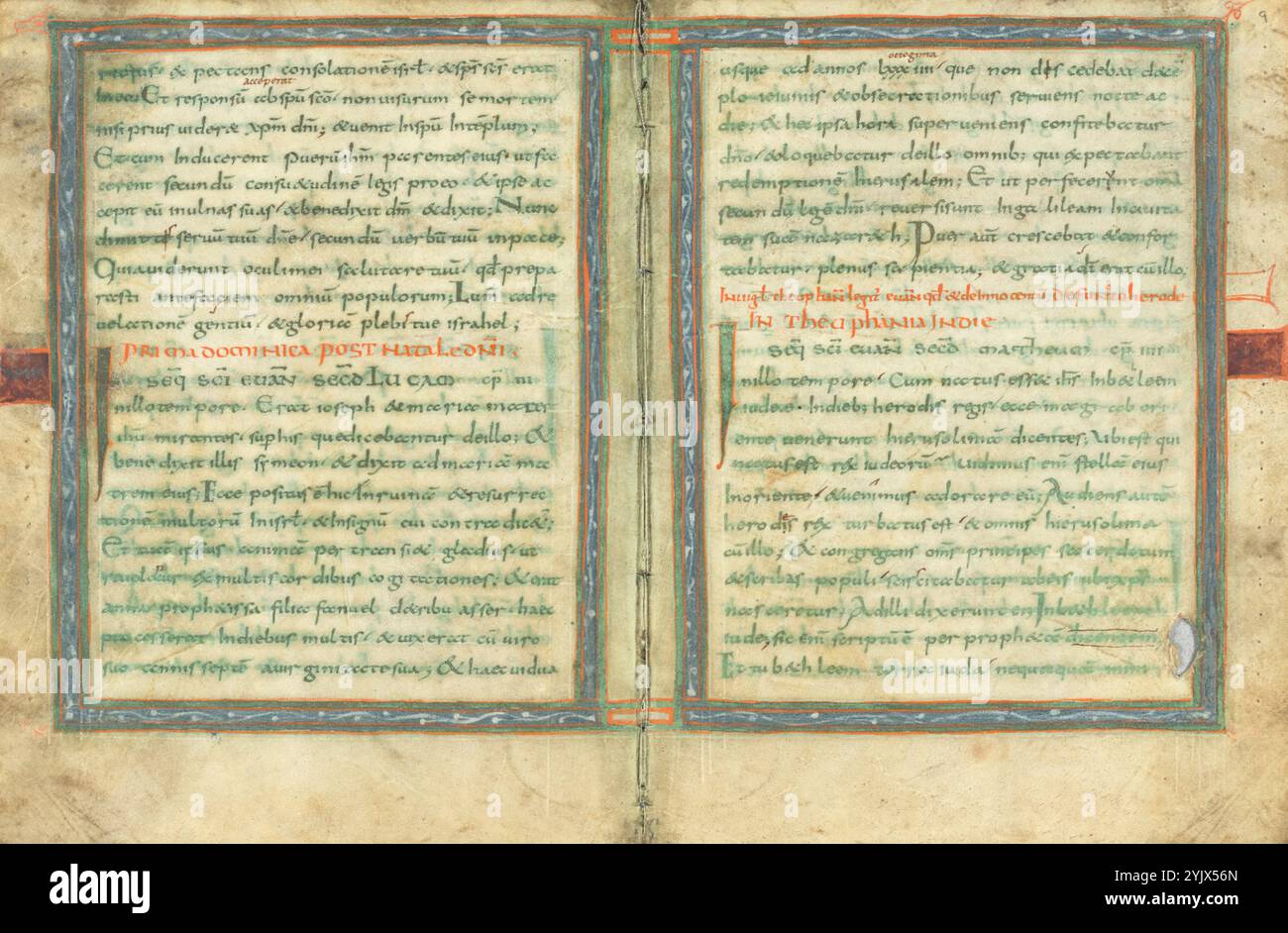 Bifolium from a Gospel Lectionary (fols. 8 and 9); Gospel Lectionary ...