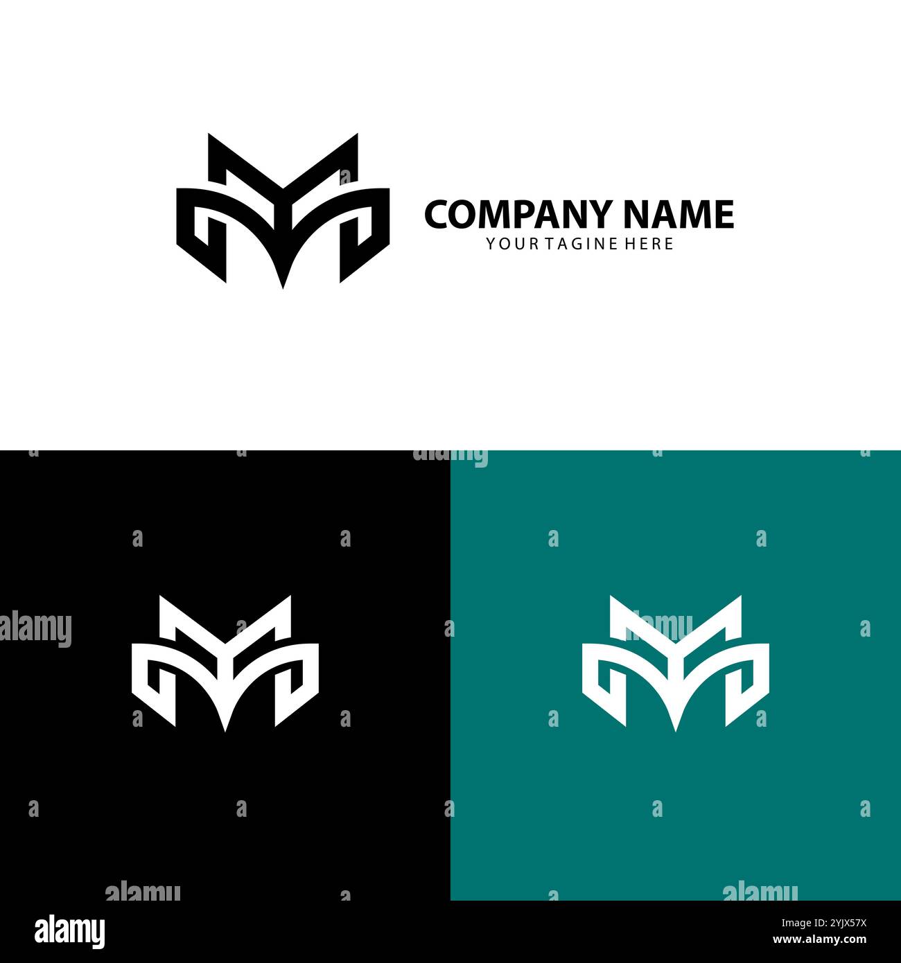 letter YM logo design vector Stock Vector Image & Art - Alamy