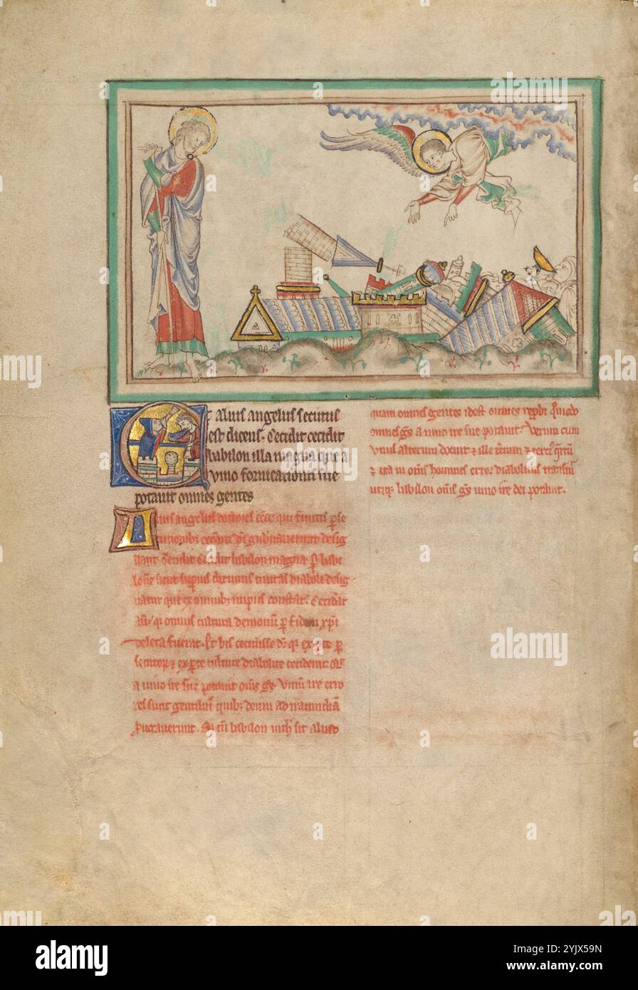 The Second Angel and Babylon Destroyed, about 1255-1260. Additional ...