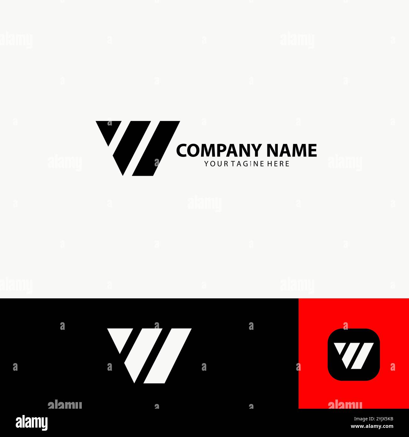 letter VW logo design vector Stock Vector Image & Art - Alamy