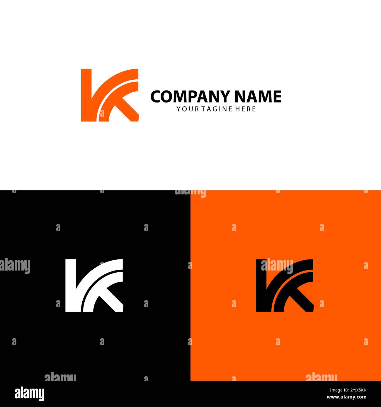 letter VK logo design vector Stock Vector Image & Art - Alamy