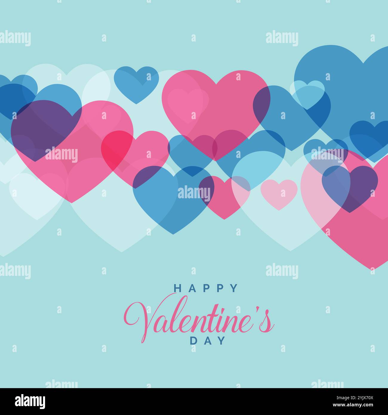 modern love background with hearts shape for valentine's day Stock ...