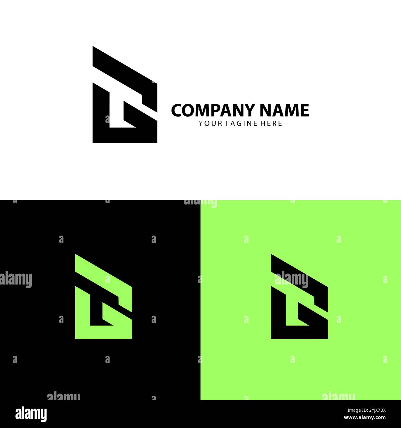 letter GT logo design vector Stock Vector Image & Art - Alamy